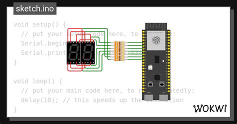 Doisdisplays Wokwi Esp32 Stm32 Arduino Simulator