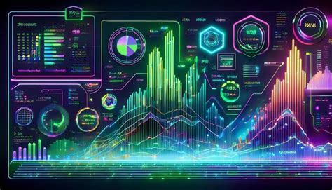 A Vibrant Illustration Of A Digital Marketing Dashboard Filled With Colorful Analytics Graphs