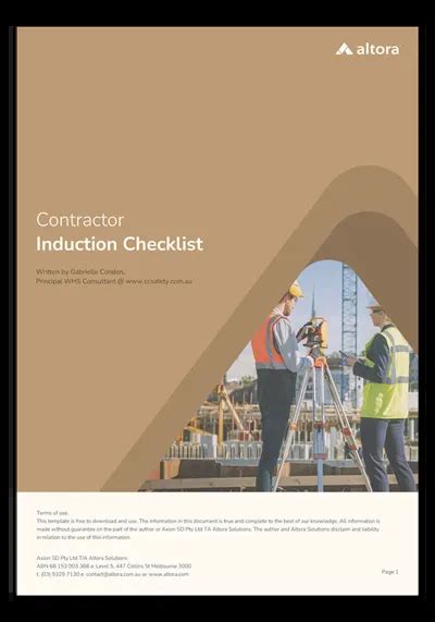 Induction Checklist Guide With Templates 2025 Altora