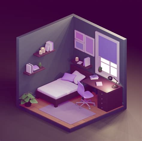 Isometric Room Blender On Behance