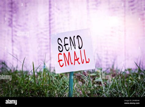 text sign showing send email business photo showcasing the system for using computers to send