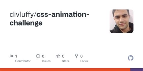 GitHub Divluffy Css Animation Challenge