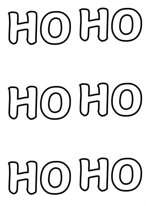 Molde Ho Ho Ho Para Imprimir Em Pdf Artesanato Passo A Passo