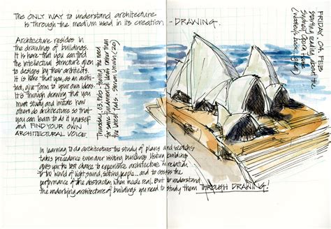 Understanding Architecture Through Drawing Sydney Opera House Liz
