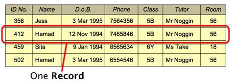 IGCSE ICT Data Organisation IGCSE ICT
