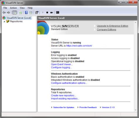 Setting Up An Svn Server Sql Source Control 4 Product Documentation