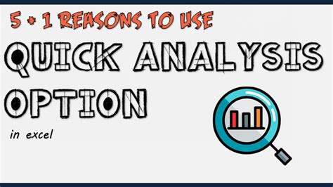 5 1 Reasons You Should Use Excels Quick Analysis Option Myexcelonline