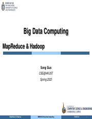 Mastering MapReduce and Hadoop for Big Data Analysis | Course Hero