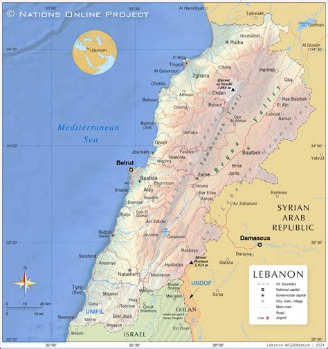 A Collection Of Lebanon Maps Guide Of The World