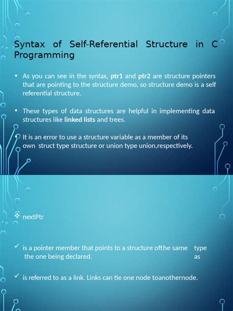Self Refferential Structure Pdf Pointer Computer Programming