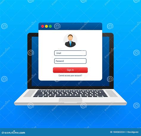 Sign In To Account User Authorization Login Authentication Page