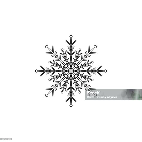 눈송이 아이콘 크리스마스와 겨울 테마입니다 간단한 평면 블랙 그림 0명에 대한 스톡 벡터 아트 및 기타 이미지 0명 12월 겨울 Istock