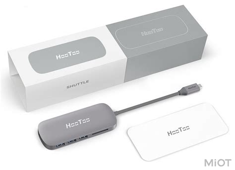 Мультиадаптер Xiaomi HooToo Shuttle Type-C Hub Space Grey (HT-UC001-SG ...