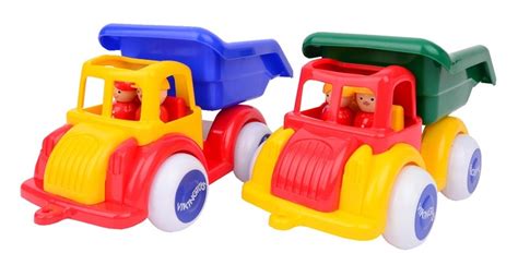 유아 바이킹토이즈 점보 덤프트럭과 피규어 기프트박스 25cm 행동놀이