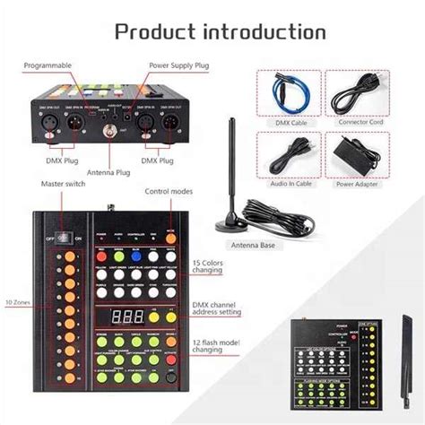 Longstar Rfid Rgb Activated Music Glow Dmx Remote Controlled Concert