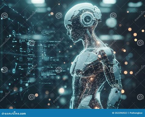 Cybernetic Systems Line Icons Collection Robotics Artificial