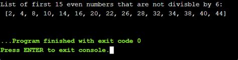 Geek4Tutorial Python Program To Create A List Of The First 15 Even