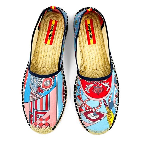 Brelle Cuore Blue Classic Espadrilles Respoke