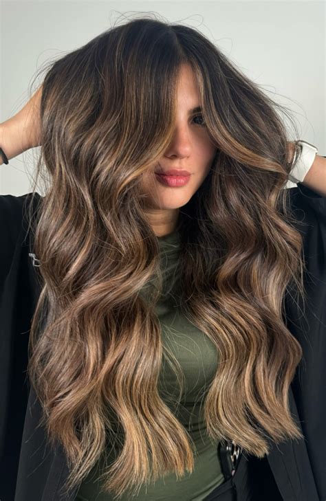 Rich Honey Balayage Warm Brunette Highlights For A Luminous Look