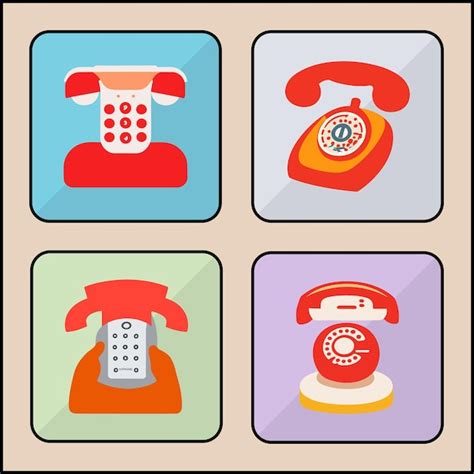 Premium Vector Telephone Vector Icon Art