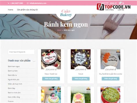 Source code đồ án website bán bánh ngọt sử dụng laravel framework