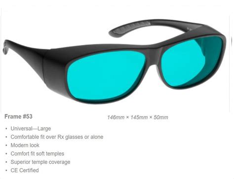 Ruby 694nm Od7 Vlt 35 Ce Certified Rb2 Laser Safety Glasses Safety