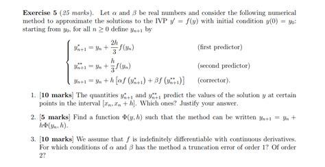 Solved Exercise 5 25 Marks Let α And β Be Real Numbers