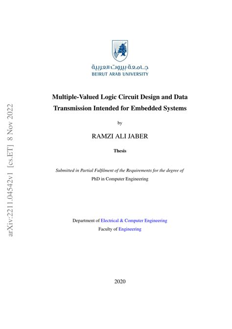 pdf multiple valued logic circuit design and data transmission