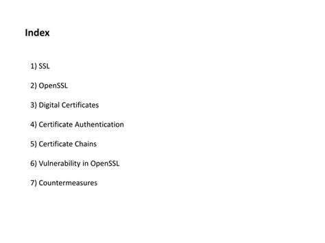 Openssl Alternative Chains Certificate Forgery Security Bypass Vulnerability Ppt