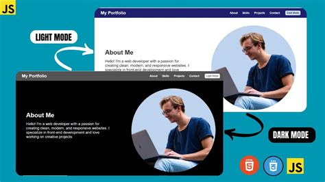 How To Make A Website Dark Mode Make Dark Theme Website Using HTML CSS JavaScript In Hindi