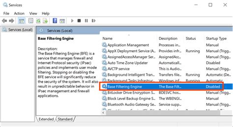 Error Base Filtering Engine Is Missing On The Computer”