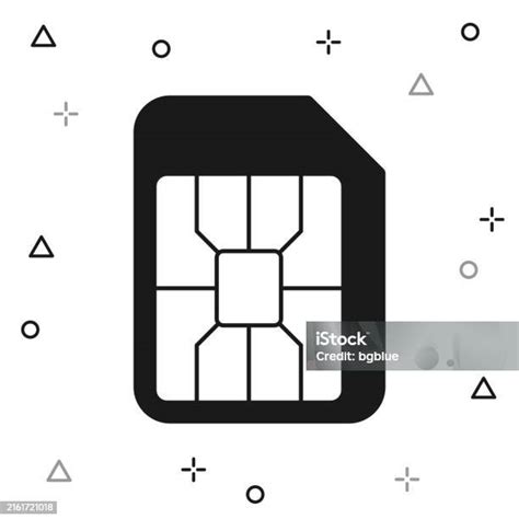 마이크로 Sim 카드 흰색 배경에 아이콘 Brand Name Smart Phone에 대한 스톡 벡터 아트 및 기타 이미지 Brand Name Smart Phone