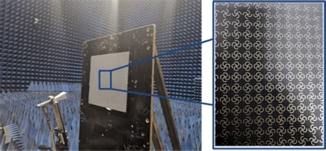 Fabricated Wideband Reflectarray Prototype And Measured In A Microwave