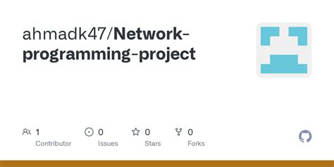 GitHub Ahmadk Network Programming Project