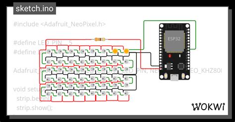 Ws2812b Test Wokwi Esp32 Stm32 Arduino Simulator