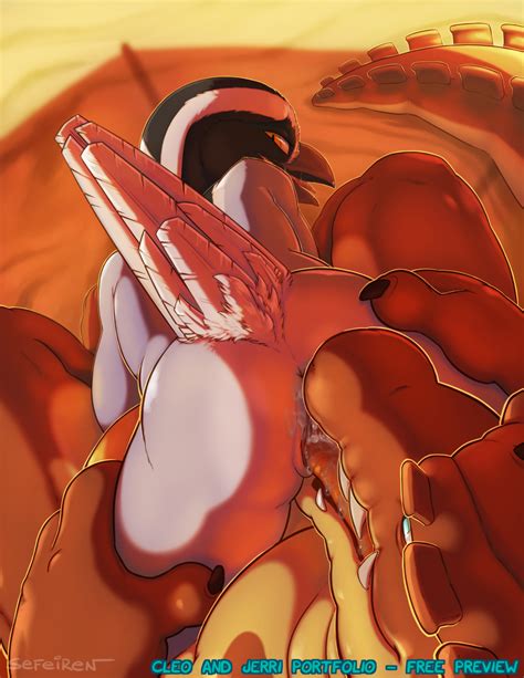 Rule 34 69 2016 Anthro Anus Avian Beak Bird Blue Eyes Blue Feathers