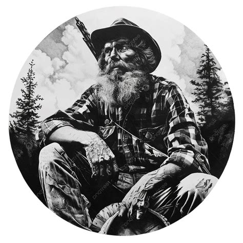 Paul Bunyan The Hunter Circle Drawing Drawing Sketch Paul Bunyan Png