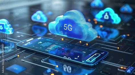 Text 5g Fifth Generation Of Cellular Technology Faster Data Speeds Lower Latency Enhanced