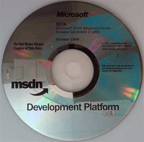Msdn Beta Windows 2000 Advanced Server Rc2 X86 October 1999