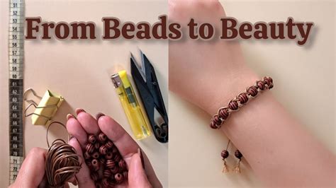 Turn Beads Into A Beautiful Bracelet Step By Step Diy Youtube