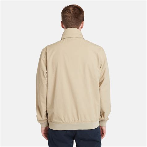 Waterproof Bomber Jacket For Men In Beige