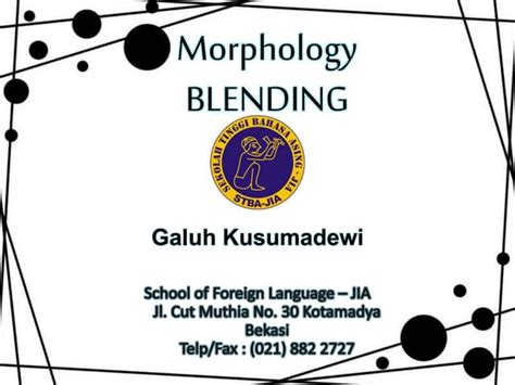 Blending Presentation Ppt