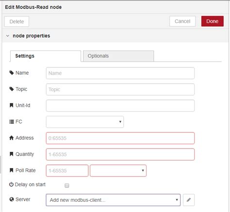 Using Modbustcp With Node Red To Control Io Brainboxes