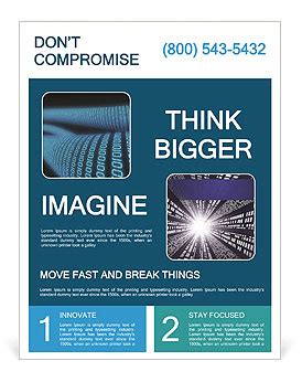 Understanding Binary Code A Beginner S Guide Flyer Template Design ID