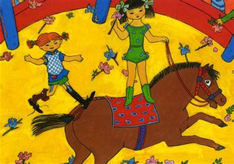 Tandk Scandictoys Postkarte A6 Pippi Langstrumpf Zirkus