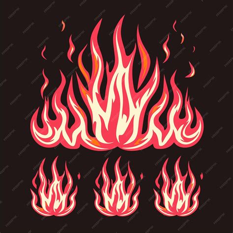 Premium Vector Flame Illustrations For Modern Designs And Tshirts