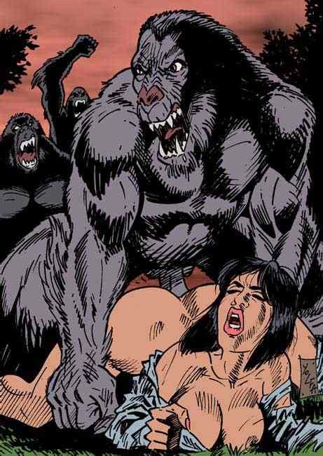 Rule 34 Ape Balls Breasts Erection Female Human Interspecies Male