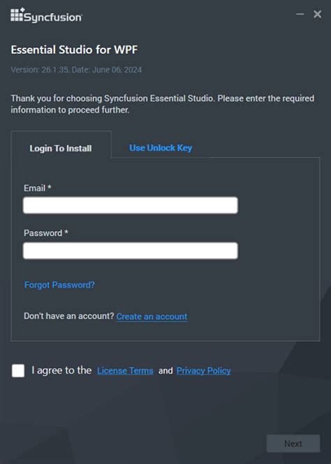 Installing Syncfusion Wpf Offline Installer Syncfusion