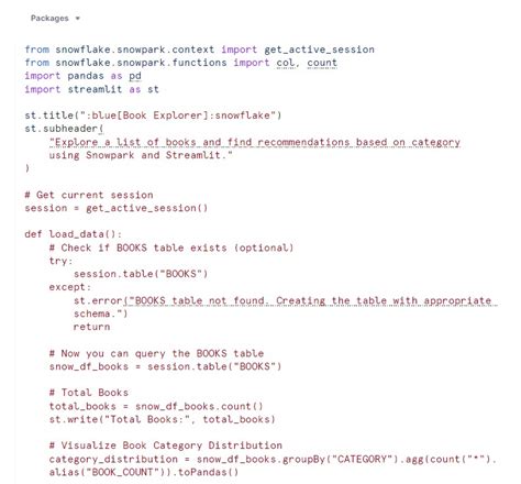 Exploring Books With Snowpark And Streamlit Cloudyard