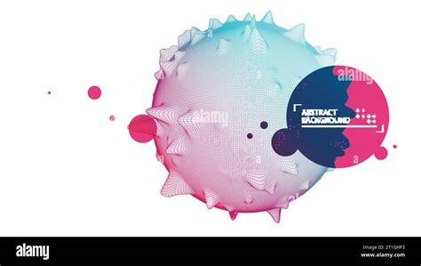 modern science and technology background abstract sphere stock vector